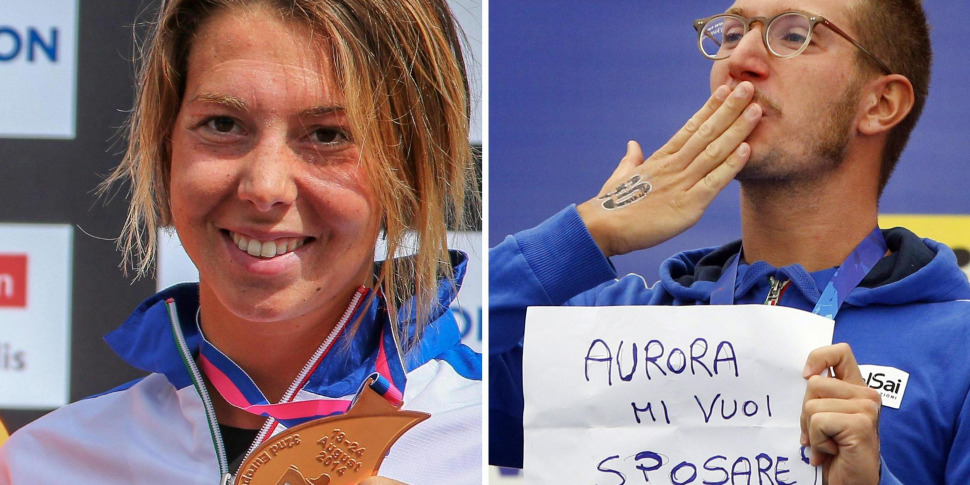 Nuoto, per Ruffini oro e...proposta di matrimonio alla fidanzata ...