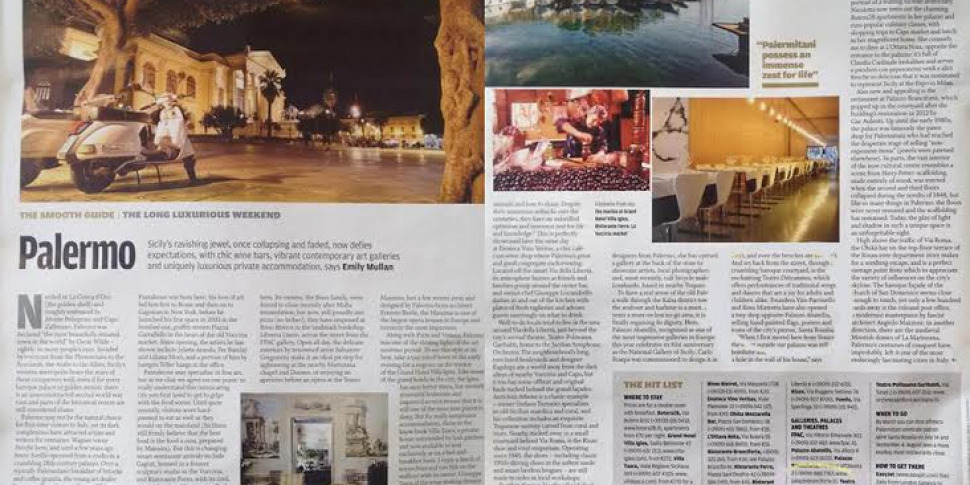 Il Financial Times indica Palermo tra le mete turistiche consigliate ...
