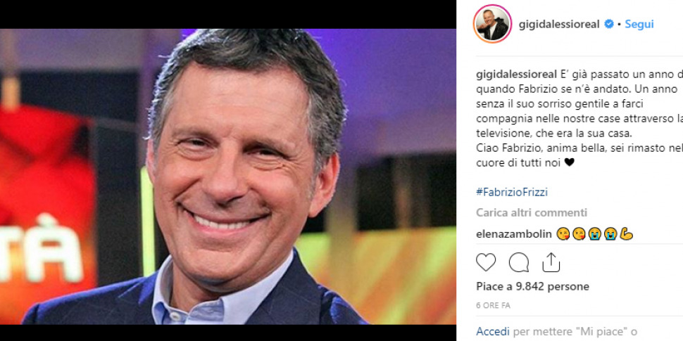Fabrizio Frizzi, sui social il ricordo dei colleghi ad un anno dalla ...