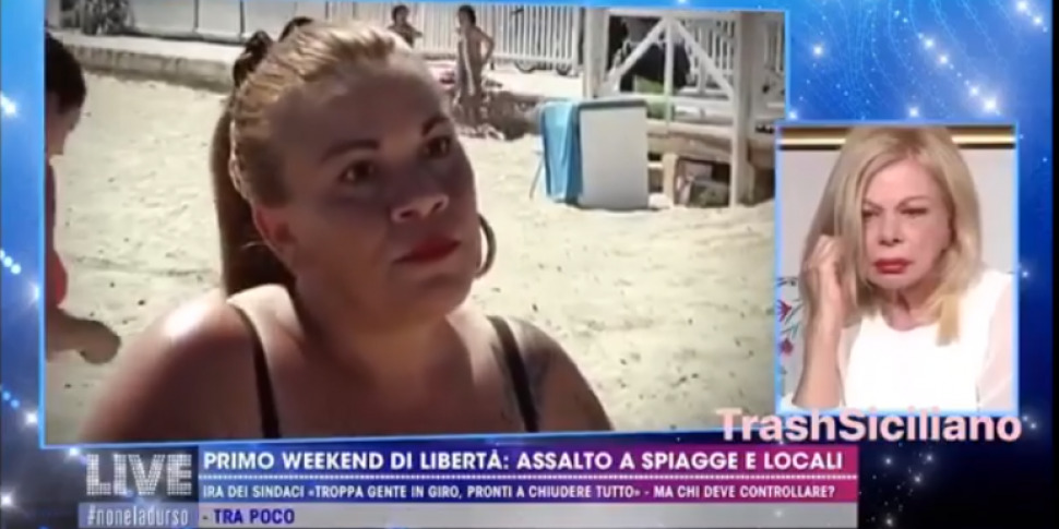 Angela Chianello ospite della prima puntata di "Live - Non è la d'Urso ...