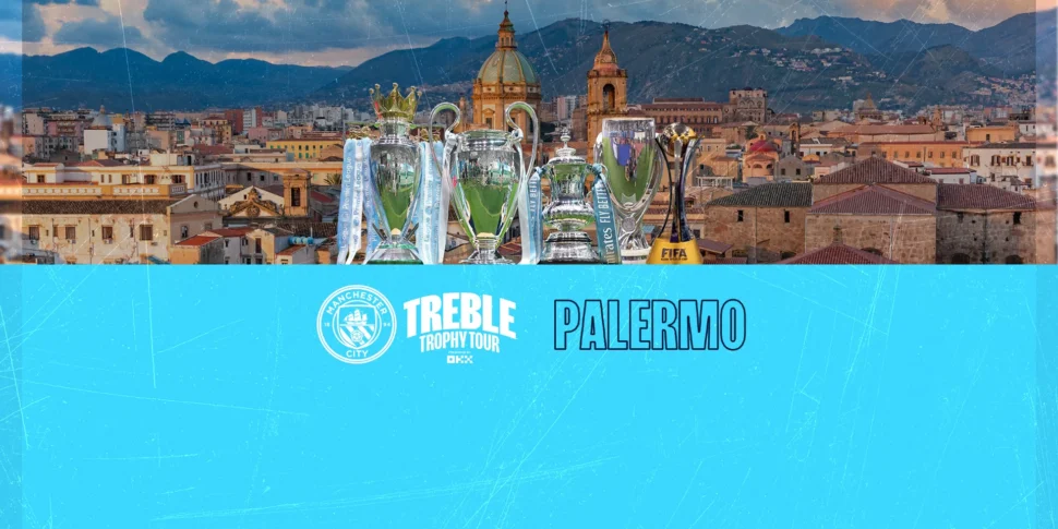 I Treble Trophy Tour sbarcano a Palermo: ecco i 5 trofei del Manchester ...