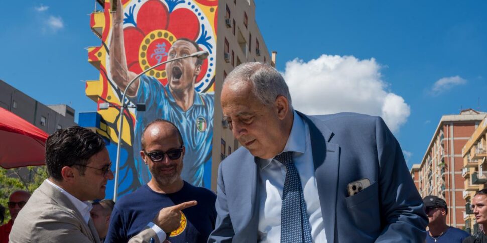 Inaugurato «Yume: Un sogno per Palermo», il murale su Totò Schillaci ...