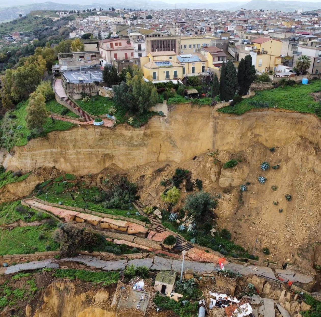 Le foto dei nuovi rilievi sulla frana di Niscemi - Giornale di Sicilia