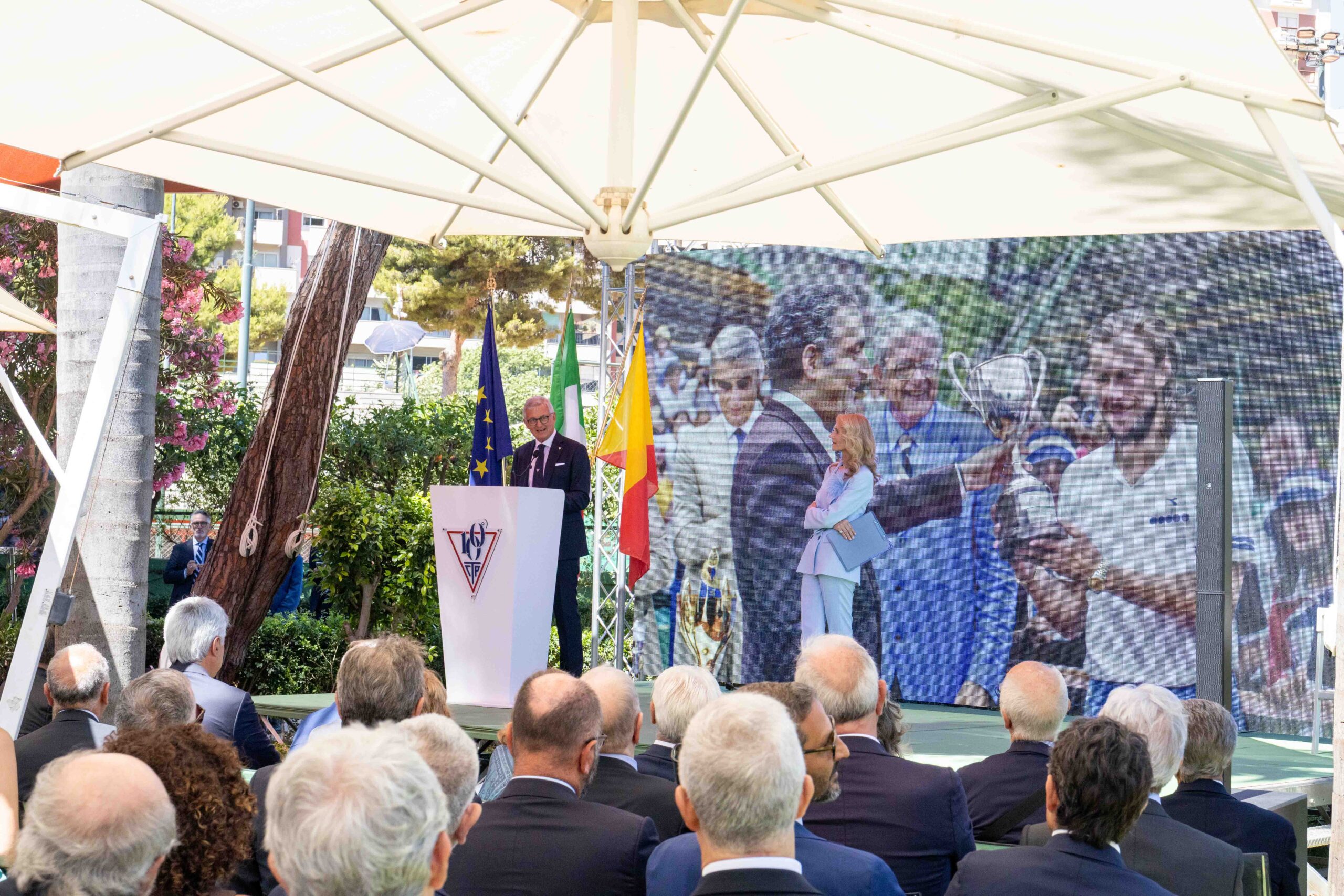 I cento anni del Circolo del tennis di Palermo, la cerimonia con il ...