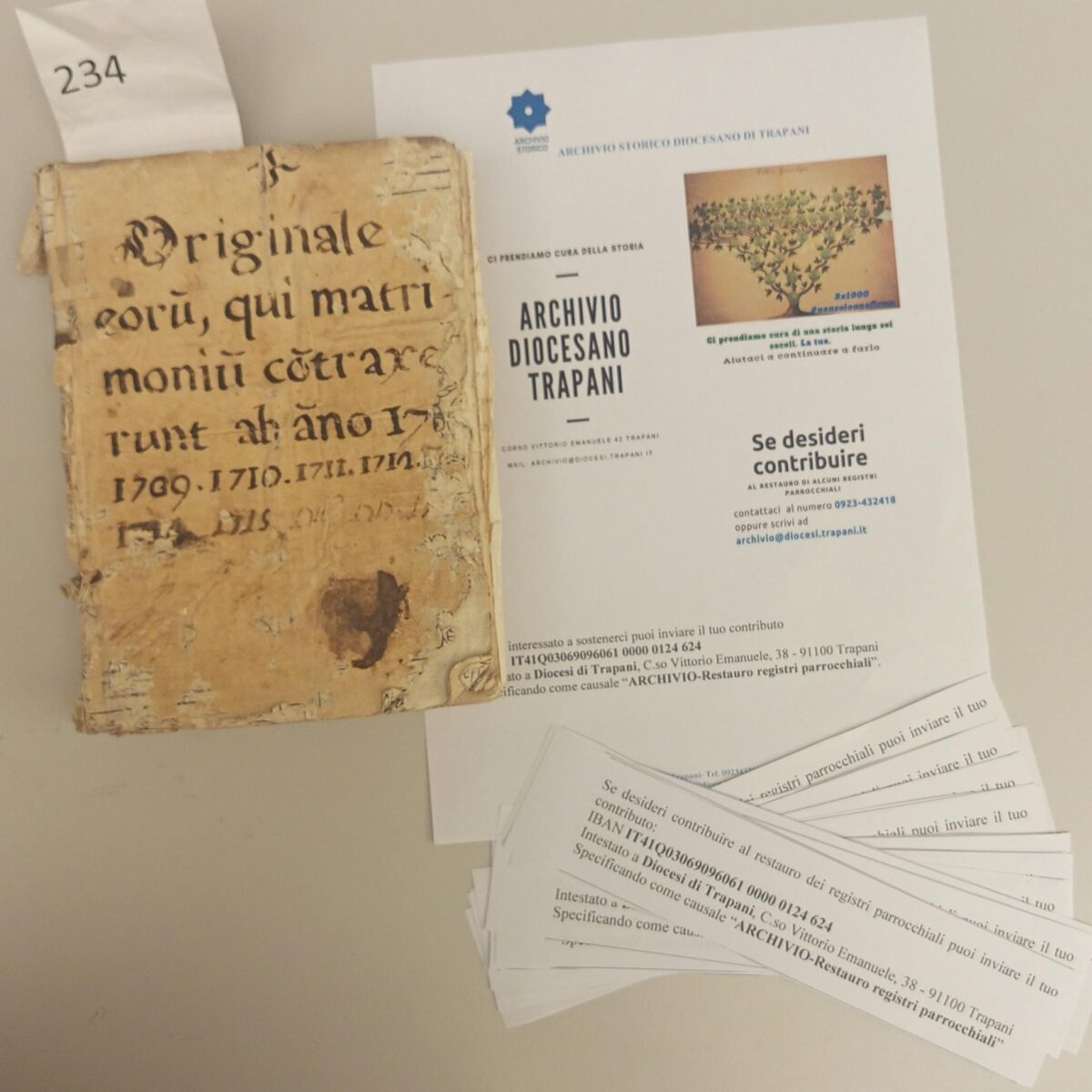 Archivio diocesano di Trapani, ritrovato un antico registro del ...